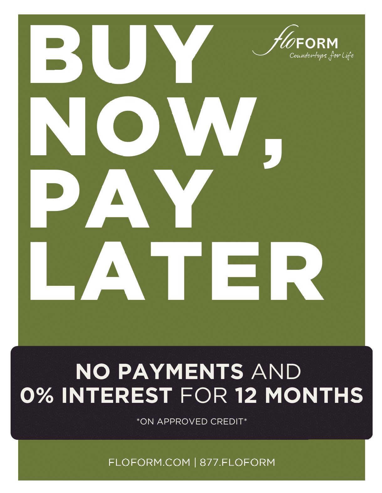 Need Financing for New Countertops? | FLOFORM Countertops